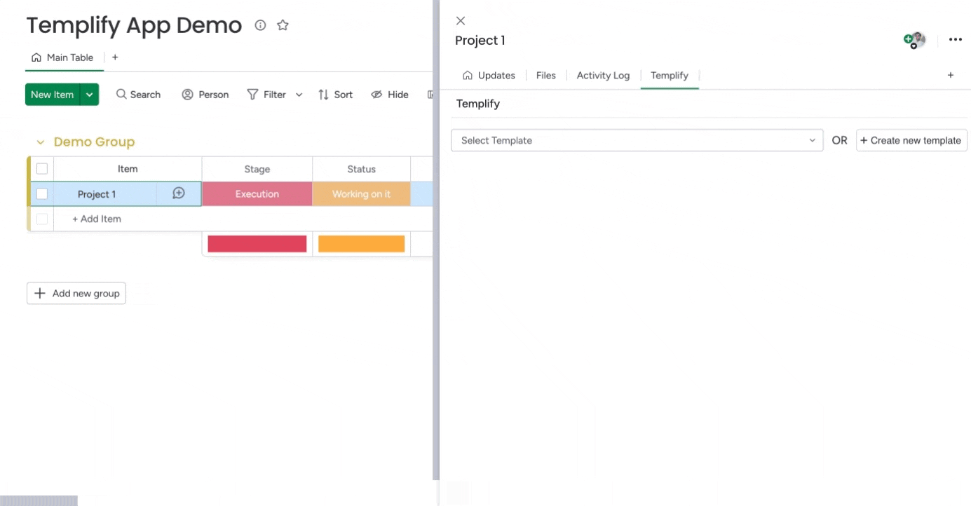 Templify - How to use - Workiflow